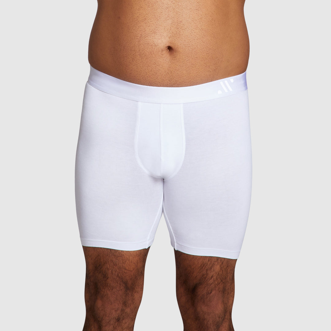 Most Comfortable White Boxer Briefs for Men Modern Fit | ALPHX.com